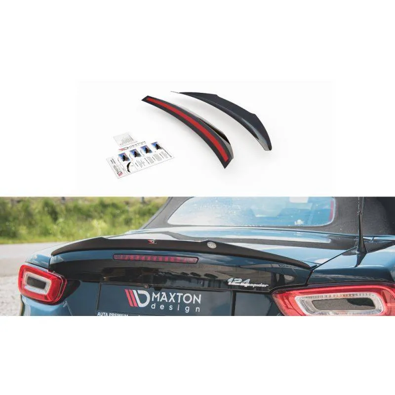 Maxton - Spoiler Cap Abarth 124 Spider Noir Brillant