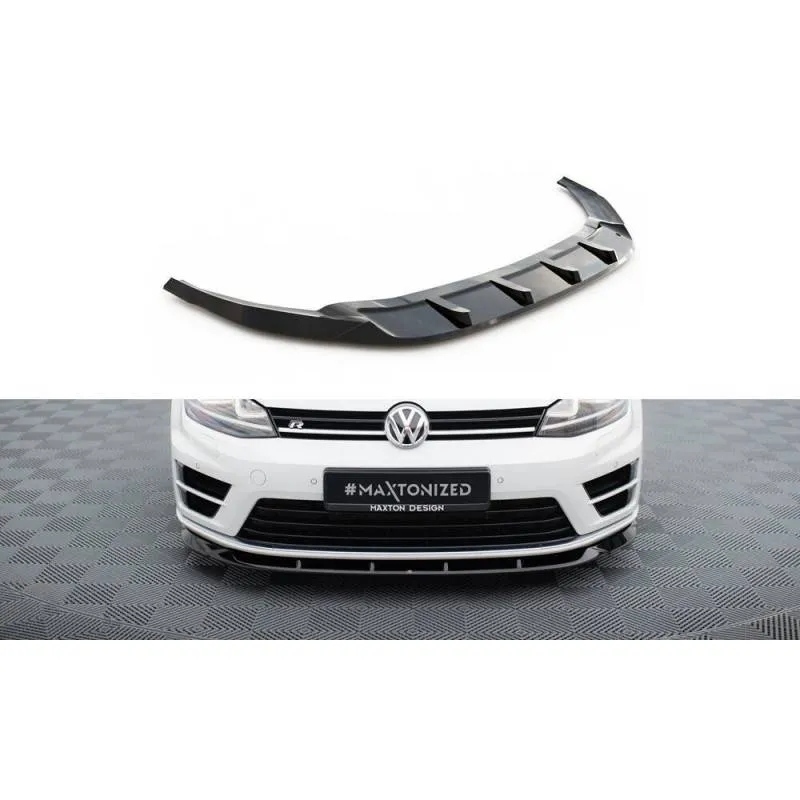 Maxton - Lame Du Pare-Chocs Avant V.6 Volkswagen Golf R / R-Line Mk7