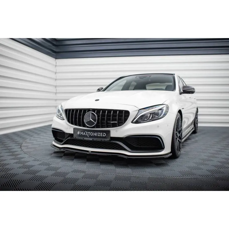 Maxton - Lame Du Pare-Chocs Avant V.1 Mercedes-AMG C63 Sedan / Estate ...