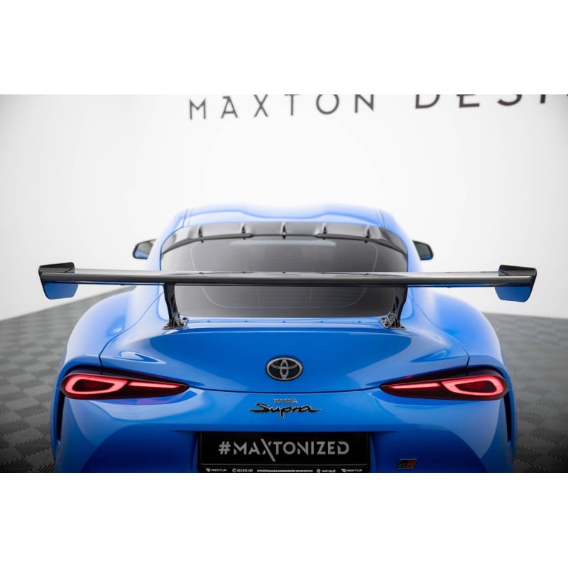 Maxton - Carbon Spoiler With External Brackets Uprights Toyota Supra Mk5