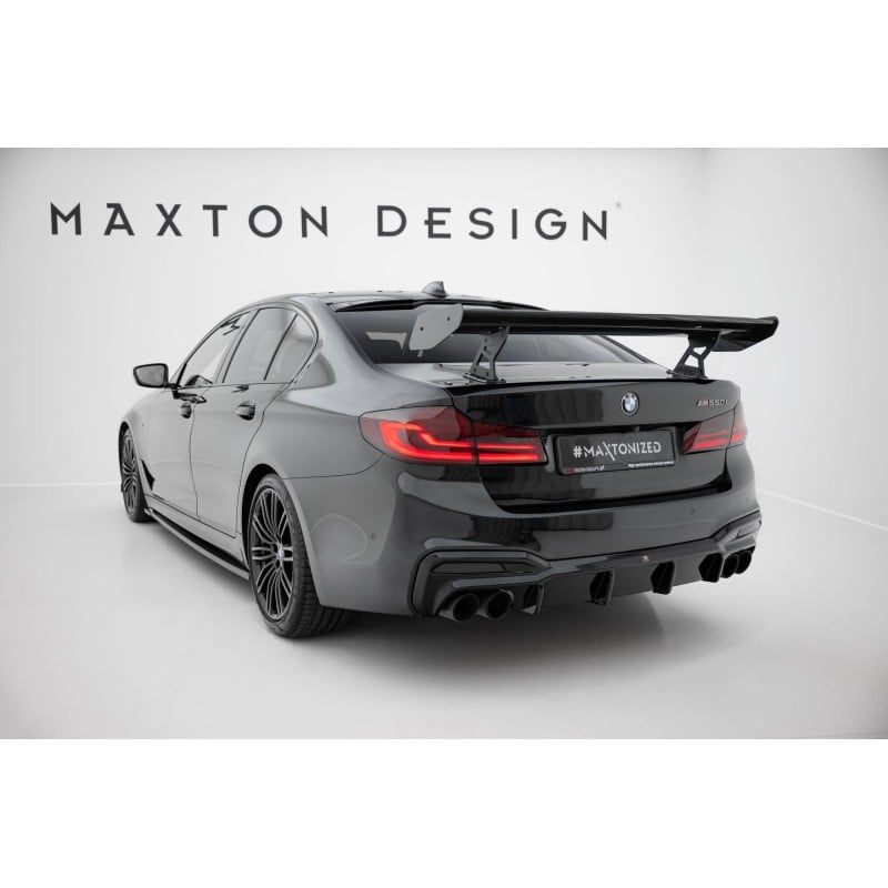 Maxton - Carbon Spoiler With Internal Brackets Uprights BMW 5 / M5 Sedan G30 / F90